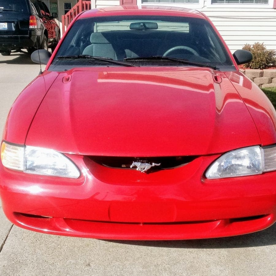 Vibrant Red 1995 Ford Mustang