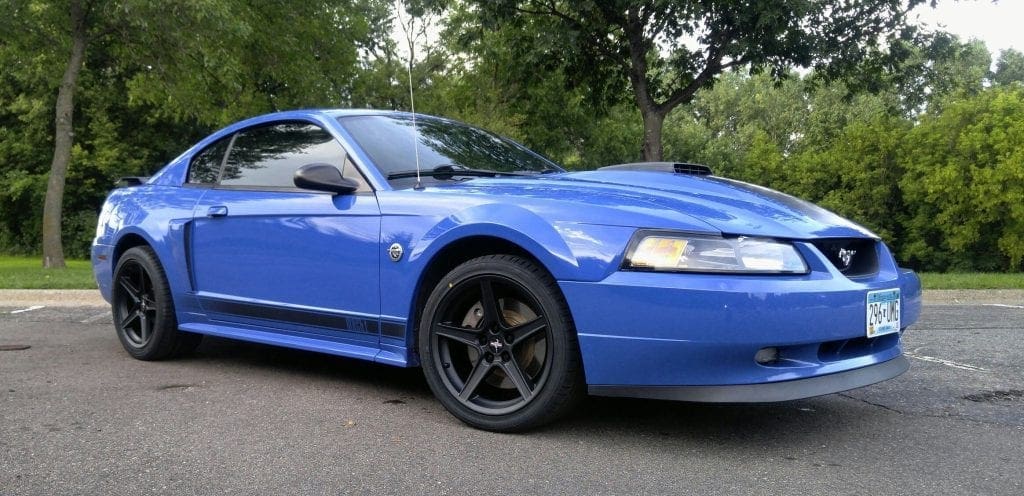 Azure Blue 2004 Ford Mustang