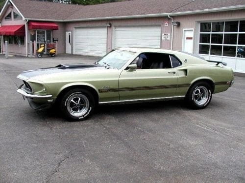 Lime Gold 1969 Ford Mustang