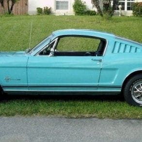 Tropical Turquoise 1965 Ford Mustang