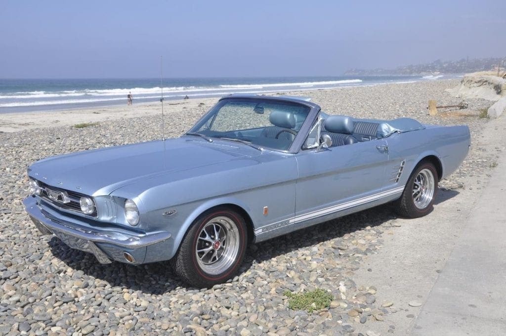 Silver Blue 1966 Ford Mustang