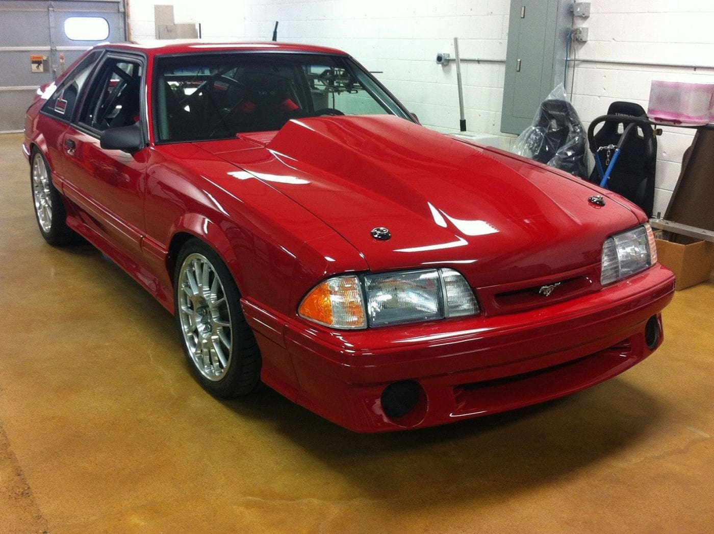 Vermilion 1990 Ford Mustang