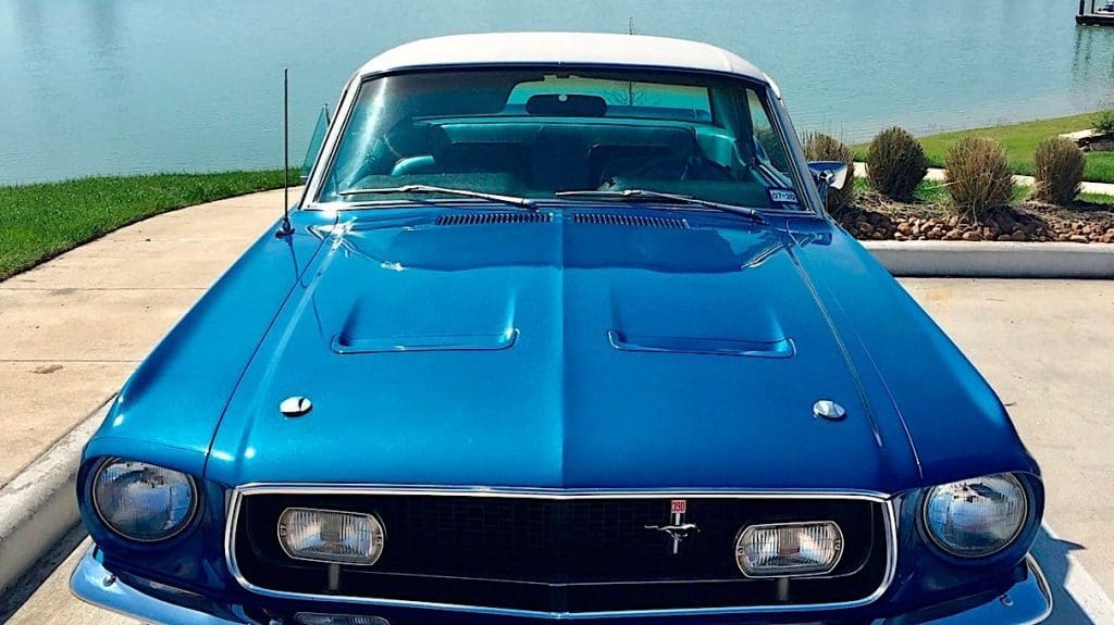 Brittany Blue 1968 Ford Mustang
