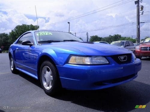 Bright Atlantic Blue 2000 Ford Mustang