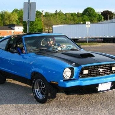 Medium Bright Blue 1974 Ford Mustang