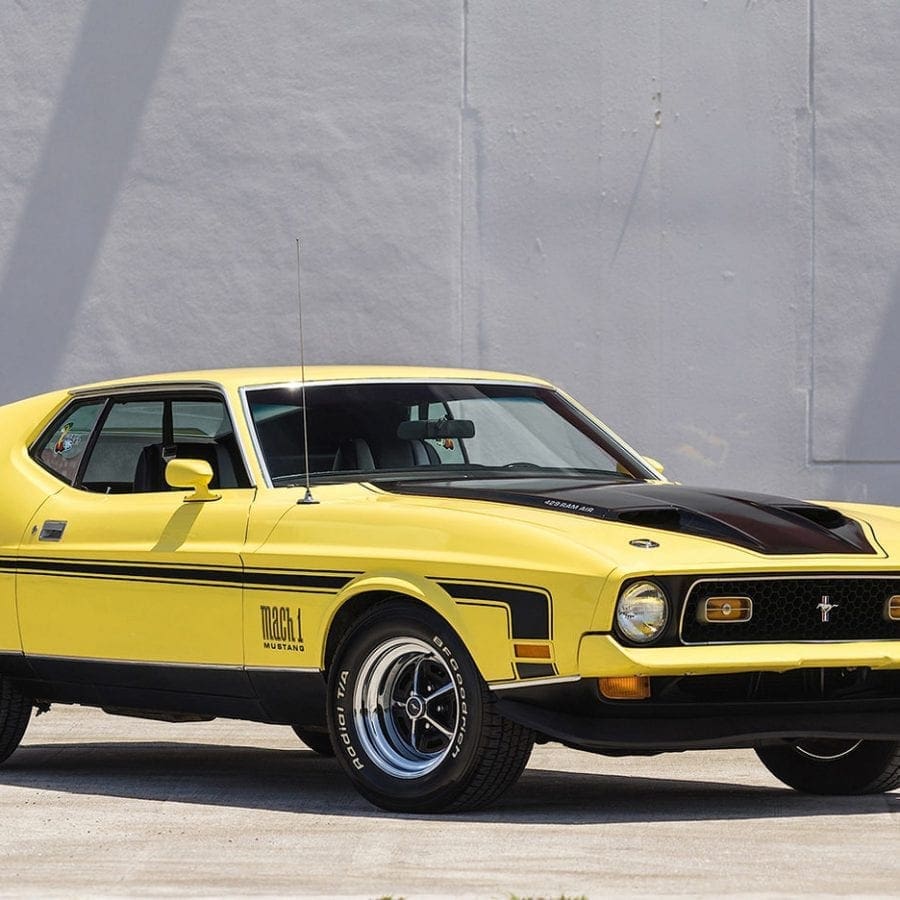 Grabber Yellow 1971 Ford Mustang