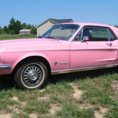 Hot Pink 1969 Ford Mustang