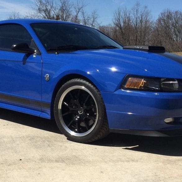 Azure Blue 2004 Ford Mustang