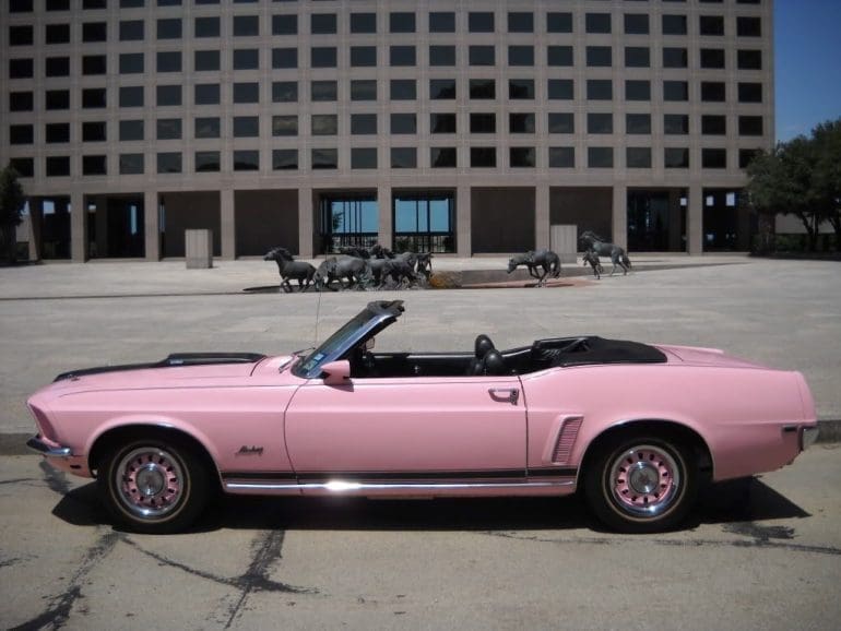 Hot Pink 1969 Ford Mustang