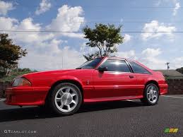 Bright Red 1993 Ford Mustang