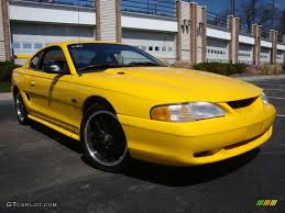 Chrome Yellow 1998 Ford Mustang