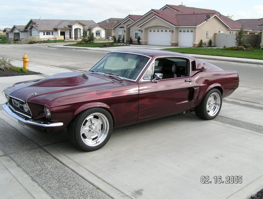 Royal Maroon 1968 Ford Mustang