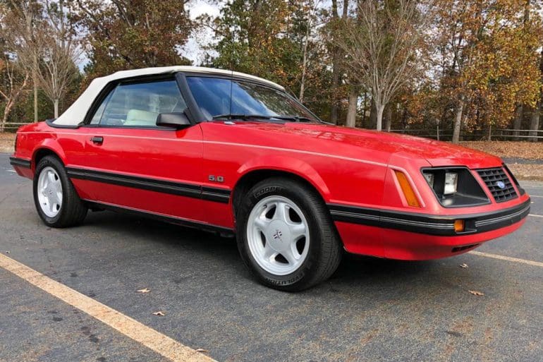 Bright Red 1983 Ford Mustang