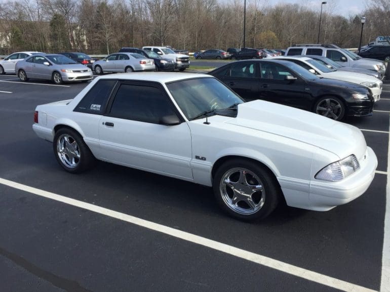 Oxford White 1991 Ford Mustang