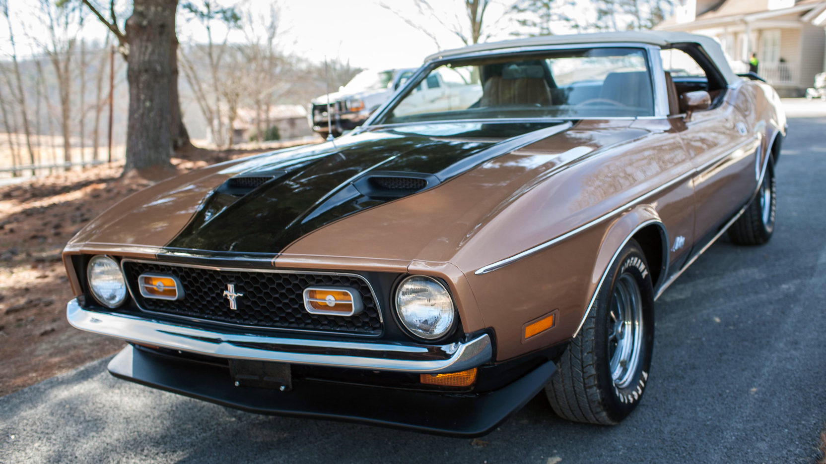Medium Brown 1971 Ford Mustang