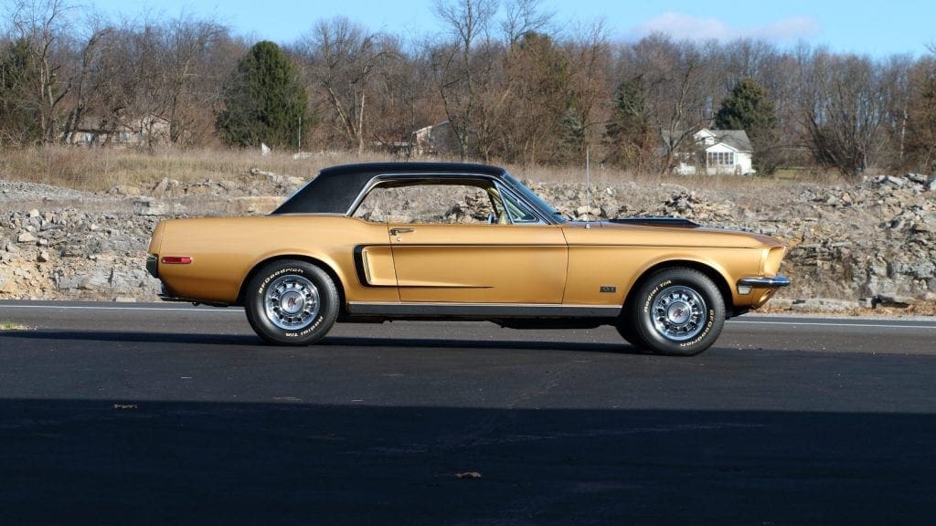 Sunlit Gold 1968 Ford Mustang