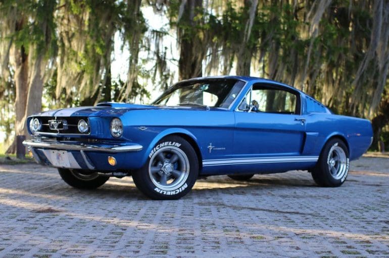 Silver Blue 1965 Ford Mustang
