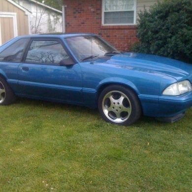 Bright Regatta Blue 1989 Ford Mustang
