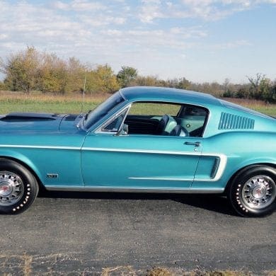 Gulfstream Aqua 1968 Ford Mustang