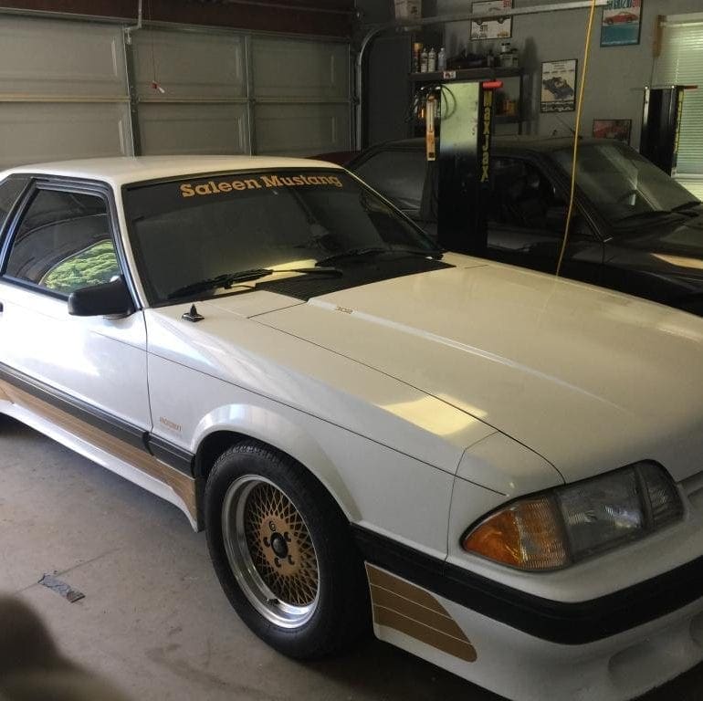 Sand Beige 1988 Ford Mustang