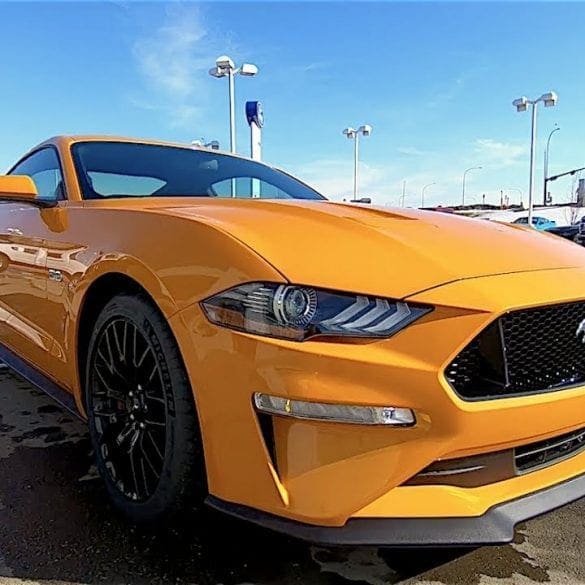 Orange Fury 2018 Ford Mustang