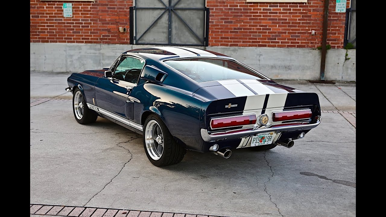 Dark Blue 1967 Ford Mustang