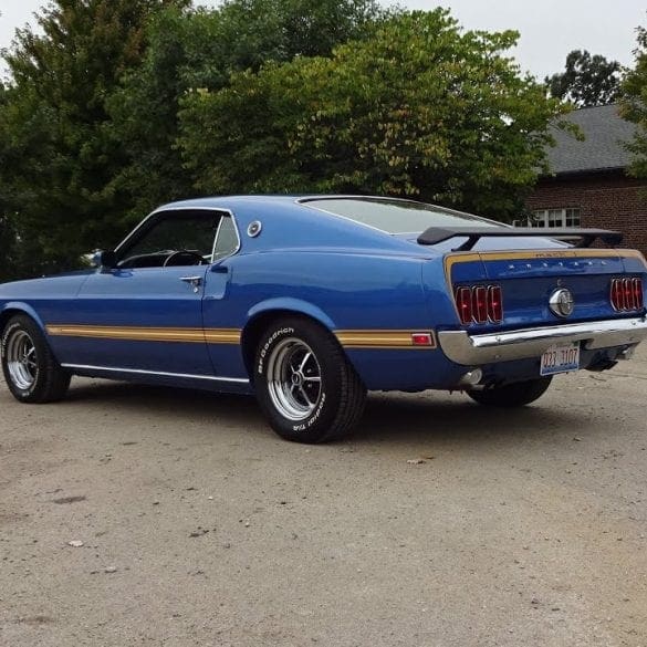 Acapulco Blue 1969 Ford Mustang