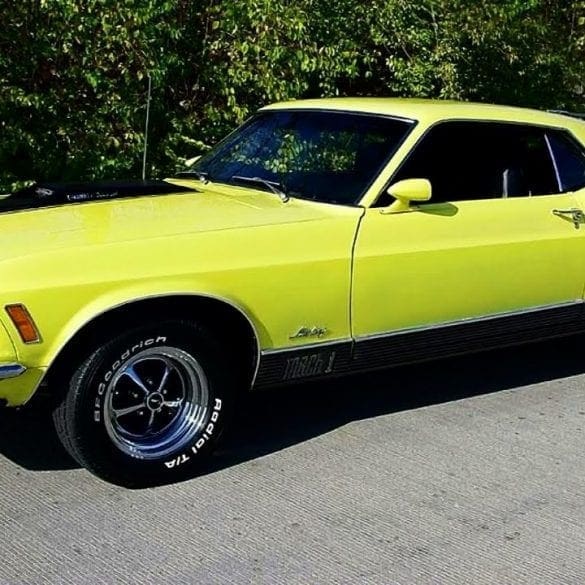 Competition Yellow 1970 Ford Mustang