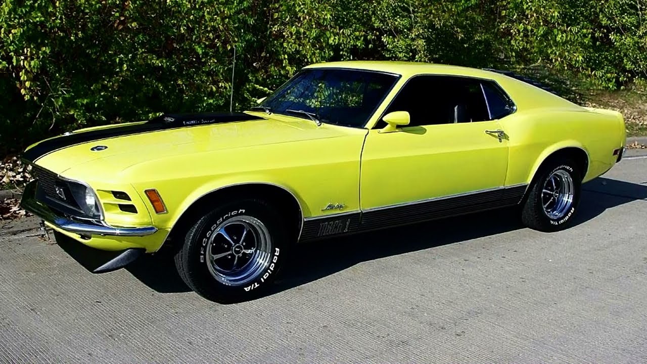 Competition Yellow 1970 Ford Mustang