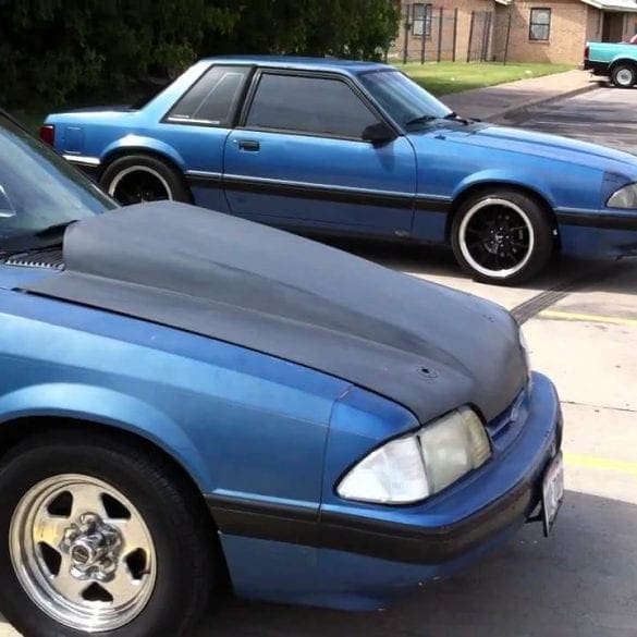 Bright Regatta Blue 1989 Ford Mustang