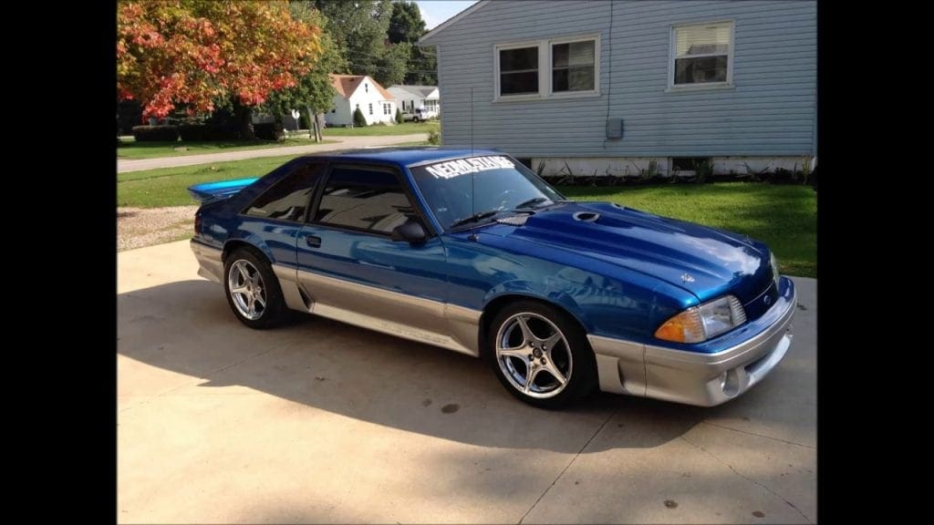 Ultra Blue 1991 Ford Mustang