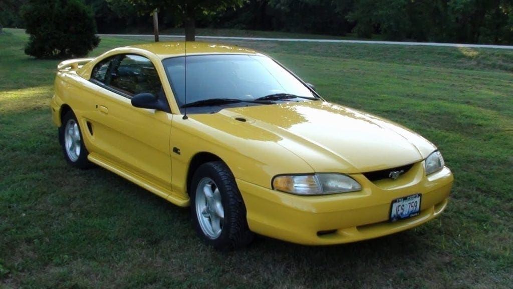 Canary Yellow 1995 Ford Mustang