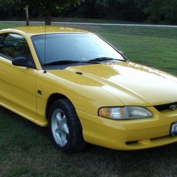 Canary Yellow 1995 Ford Mustang