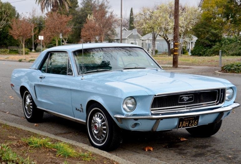 Pastel Blue 1975 Ford Mustang