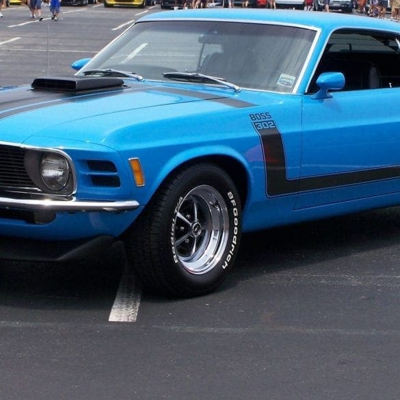 Bright Blue (Light Grabber Blue) 1974 Ford Mustang