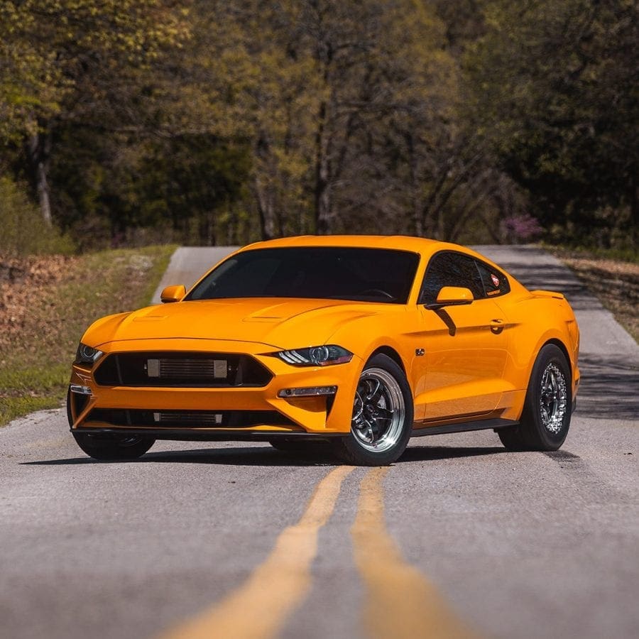 Orange Fury 2019 Ford Mustang