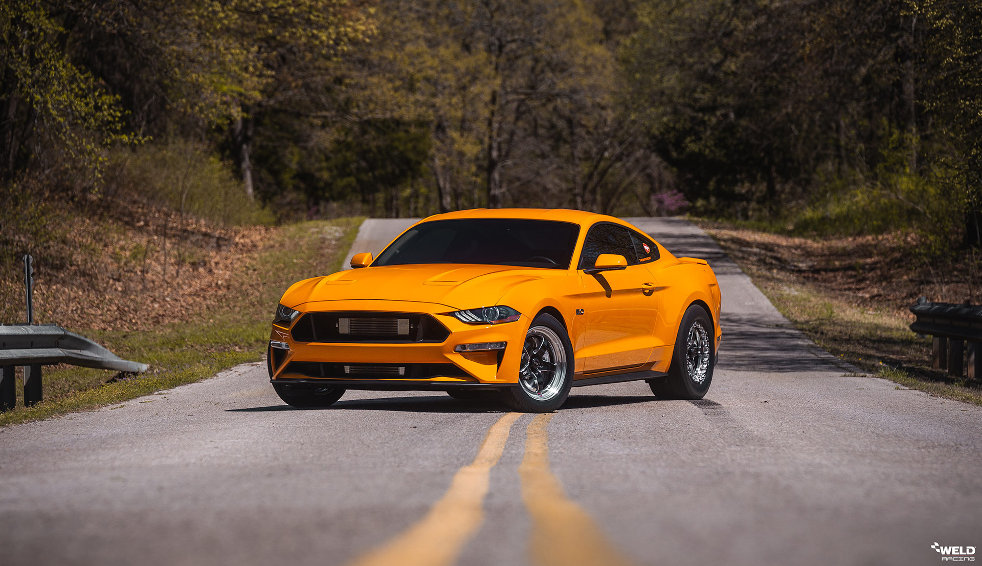 Orange Fury 2019 Ford Mustang