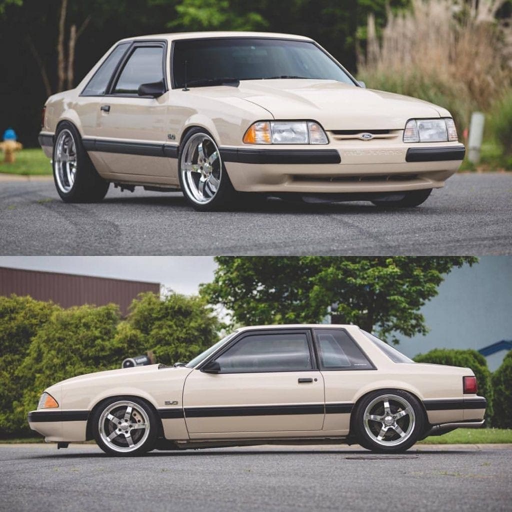 Sand Beige 1987 Ford Mustang
