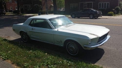 Diamond Blue 1968 Ford Mustang