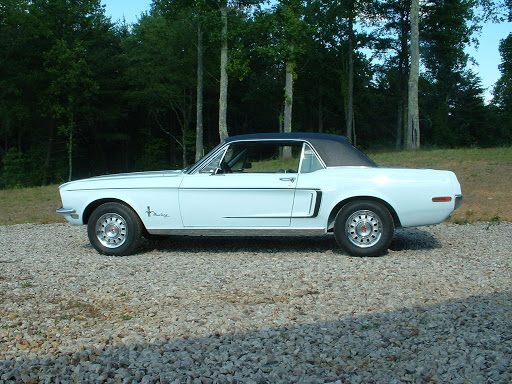 Diamond Blue 1968 Ford Mustang