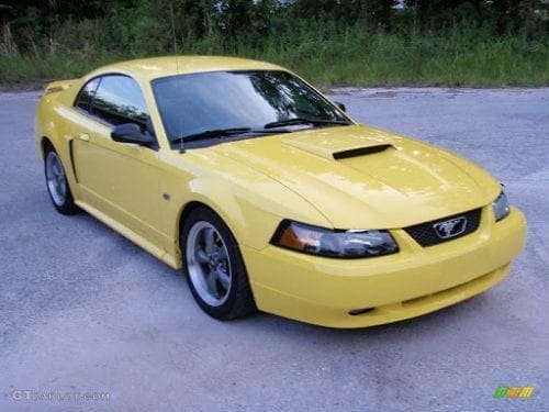 Zinc Yellow 2003 Ford Mustang