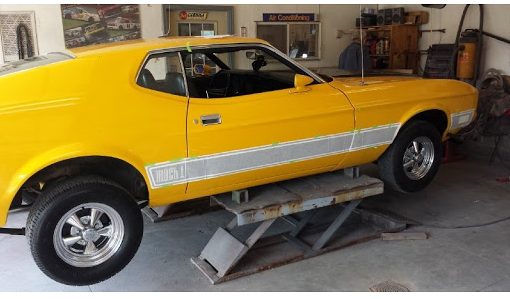 Medium Bright Yellow 1973 Ford Mustang