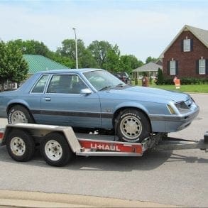 Light Regatta Blue 1986 Ford Mustang