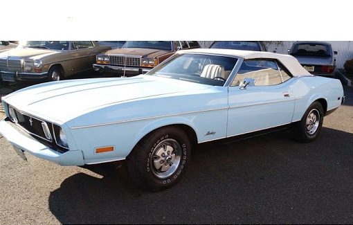 Light Blue 1973 Ford Mustang
