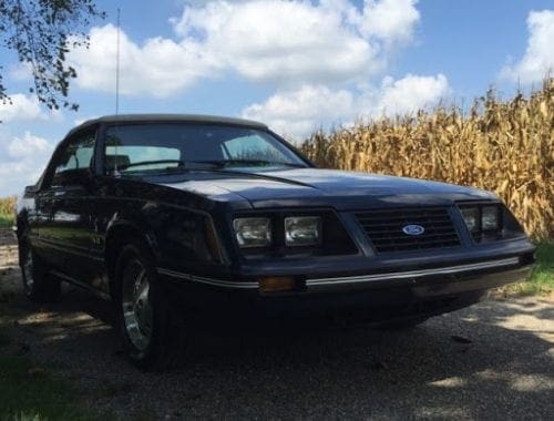 Midnight Blue 1983 Ford Mustang