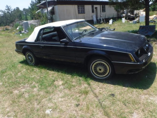 Midnight Blue 1985 Ford Mustang
