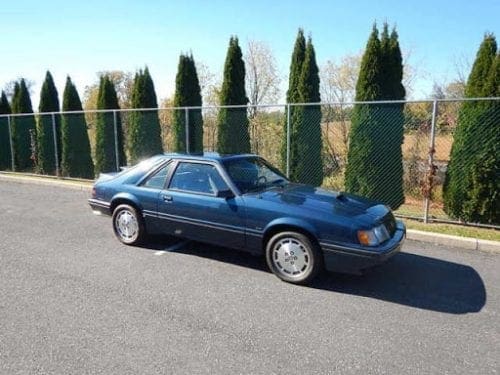 Shadow Blue 1986 Ford Mustang