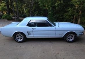 Arcadian Blue 1966 Ford Mustang