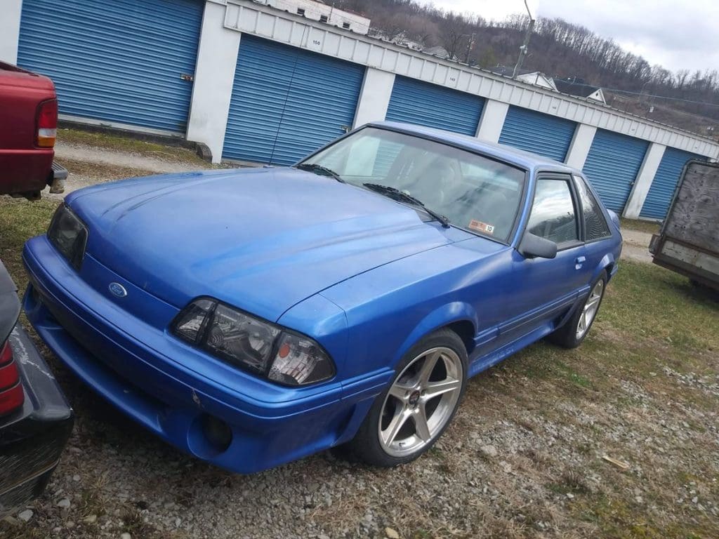Twilight Blue 1991 Ford Mustang