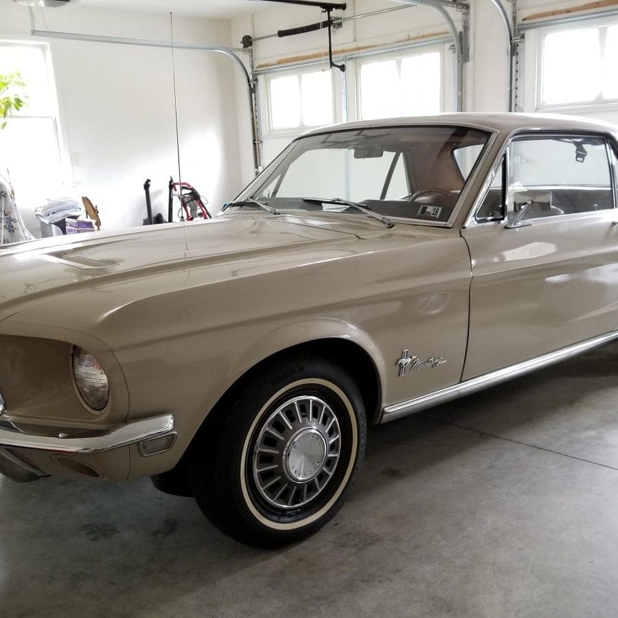 Pebble Beige 1968 Ford Mustang